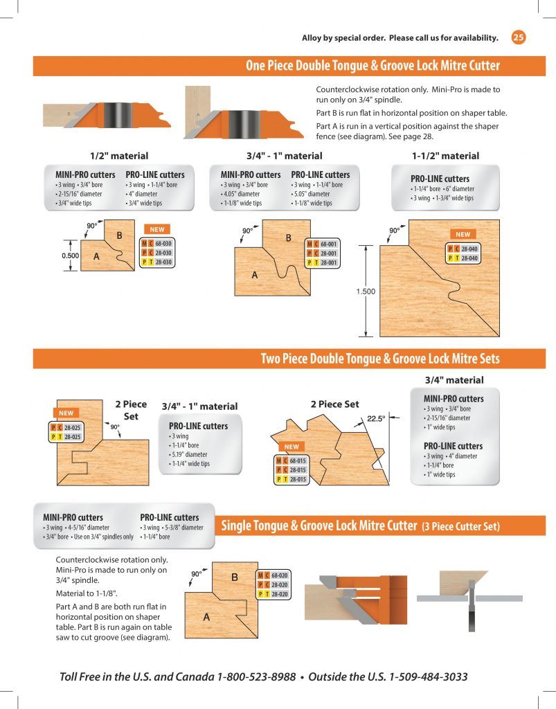 Lock Mitre Cutter | Freeborn Tool Company, Inc.